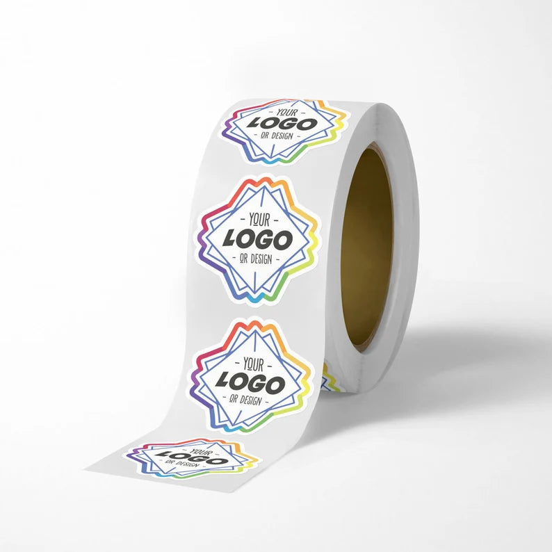 500pcs Custom Water-resistant Paper Sticker Roll, Custom Roll Labels ...