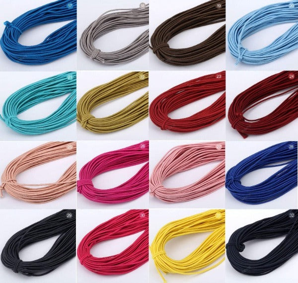 2MM Elastic Cord, Rubber Stretch String, Stretchable Beading Cord 40 ...